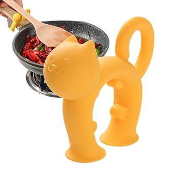 Generic Porte-spatule en silicone, cuill&egrave;re REST | Support pour cuill&egrave;re &agrave; chat - Fr&egrave;re spatule de repos outil en silicone pour amis gar&ccedil;ons filles femmes adu