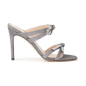 Stuart Weitzman Crystal Bow Heeled Mules - - Shoes - Damen - Grau - 36 1/2 EU