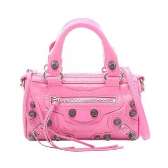Balenciaga Pre-owned Le Cagole Nano Duffle Lederhandtasche - - Pre-owned - Damen - Rosa - ONE SIZE