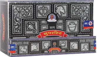 Satya Jewelry Räucherstäbchen Satya Super Hit 180g Großpackung 12 Schachteln zu je 15g