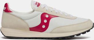 Saucony 80 Sneaker f&uuml;r Herren, Wildleder (Wei&szlig;/Rot)