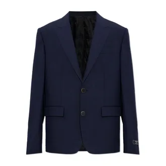Balmain Homme, Vestes, Bleu, Taille: M Blazer en Laine
