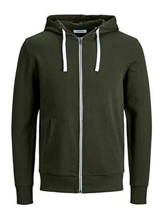 Jack & Jones Jack & Jones Sweat &agrave; Capuche zipp&eacute; JJEHOLMEN pour Homme, Rose/Coupe : reg Fit, XL