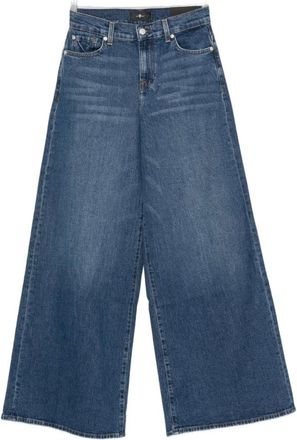 7 For All Mankind Femme, Jeans, Bleu, Taille: W29 Jean Bleu Cinq Poches Braguette &agrave; Boutons