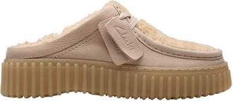 Clarks Sandales Torhill Mule en daim beige pour femme, beige, 37.5 EU