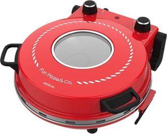 Cecotec Four Grill &Eacute;lectrique pour Pizza Pizza&Co Mamma M&iacute;a Window. 1200W, Temp&eacute;rature 400&ordm;C, Minuterie 15, Thermostat, Cuisson sur Pierre, R&eacute;sistances Sup&eacute;ri