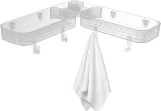 Generic Dusche Eckregal | Entw&auml;sserung multifunktionale stabile Halterung | Badezimmerregale wandmontiert, f&uuml;r zu Hause K&uuml;che Routine Waschbecken Organisation