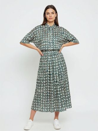 Gerard Darel Chemise imprim&eacute;e &agrave; manches courtes - URYS - Vert