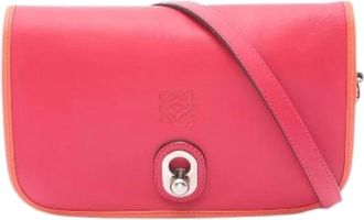 Loewe Pre-owned Sac bandouli&egrave;re Ines en cuir - Femme - Pre-owned - Rouge - Taille: ONE Size
