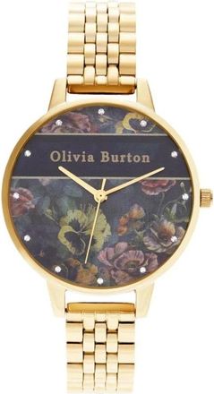 Olivia Burton Femme, Accessoires, Jaune, Taille: ONE Size Montre à Cadran Floral