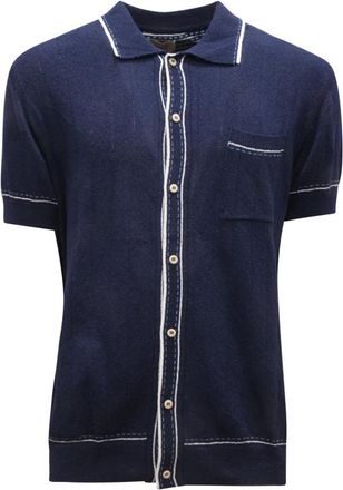 Bob Homme, Pulls, Bleu, Taille: 2XL Bruce Knitted Shirt