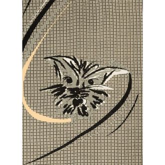 Petrusse Foulard imprim&eacute; en coton et laine