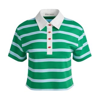 Alice & Olivia Femme, Tops, Vert, Taille: 40 FR Polo Lyle