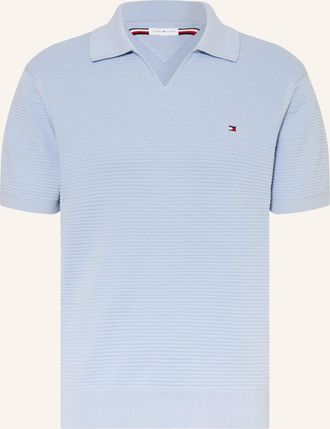 Tommy Hilfiger Strick-Poloshirt blau