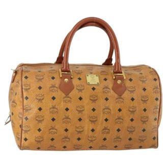 MCM Sac &agrave; main Pre-owned - Femme - Pre-owned - Brun - Taille: ONE Size