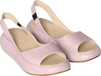 Generic Sandales rembourrées pour femme - Confort tout au long de la journée - Ultra douces et légères - Orthopédiques - Soutien de la voûte plantaire, rose, 