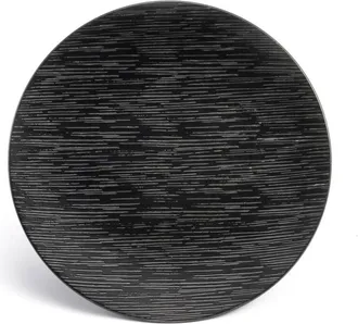Medard De Noblat Magma Noir - Assiette de pr&eacute;sentation 29 cm (lot de 6)