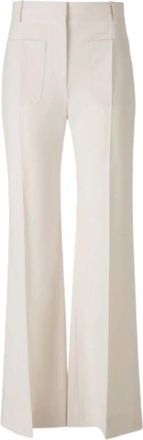 Victoria Beckham Femme, Pantalons, Blanc, Taille: 38 FR Pantalon large