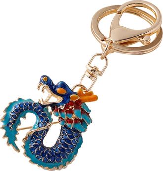 Beaupretty Metall Drachen Schl&uuml;sselanh&auml;nger Langlebiger Anh&auml;nger f&uuml;r Taschen und Gep&auml;ck Kreatives Design Kompakt und Tragbar als Gl&uuml;cksbringer und Dekoratives Ac