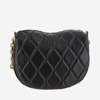 Burberry Womens Quilted Leather Rocking Horse Bag Black Lamb Shoulder