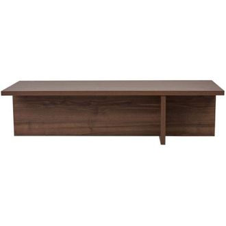 Calicosy Table basse avec plateau rectangulaire et pied asym&eacute;trique L120 cm - HARBOR