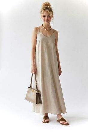 Mixray &Auml;rmelloses A-Linien-Maxikleid