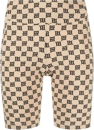 Misbhv Misbhv, Femme, Pantalons, Multicolore, Taille: 36 FR Monogram Biker Shorts