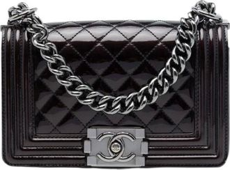 Chanel Sac bandouli&egrave;re Boy Flap Pre-owned - Femme - Pre-owned - Violet - Taille: ONE Size
