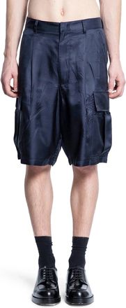 Prada Washed Silk Cargo Shorts