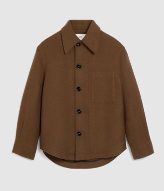 Ami Veste Boutonnee Noisette