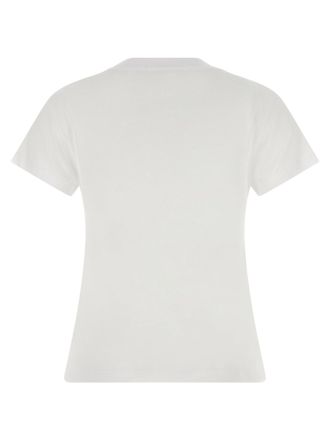 Ganni Tiger-Print Organic Cotton T-shirt - White
