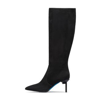 Loriblu Femme, Chaussures, Noir, Taille: 38 EU Bottes &agrave; talons en m&eacute;tal en forme de L