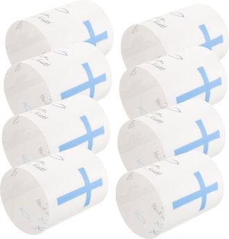 PartyKindom Kerzenzylinder Kunststoff Kerzenabdeckung 8 Stück Zylindrisch Mit Muster Für Romantische Tischdekoration Und Langlebigen Kunststoff Kerzenschirm