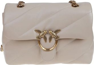 Pinko Pinko Crossbody Bags - Love Classic Puff Maxi Quilt Bag Nude - Gr. unisize - in Beige - f&uuml;r Damen