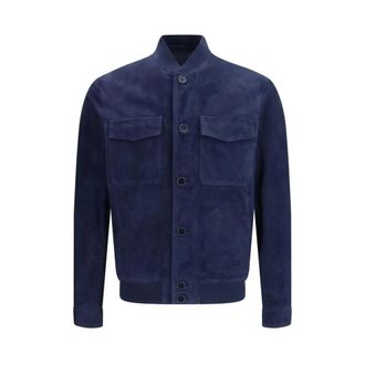 Salvatore Santoro Homme, Vestes, Bleu, Taille: XL Bos Taurus Shell Jacket