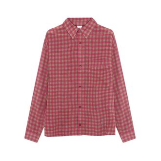 Won Hundred Mason Check Shirt - Homme - Chemises - Rouge - Taille: S