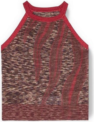 Motivi Femme, Tops, Rouge, Taille: 42 FR Haut en maille flamm&eacute;e de viscose fine