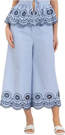 Kocca Femme, Pantalons, Bleu, Taille: 36 FR Pantalon Palazzo