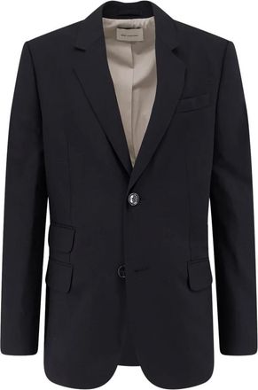 Ami Homme, Vestes, Noir, Taille: M Blazer Crois&eacute; en Laine Vierge