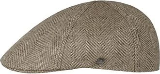 Lierys Casquette Topsham Duck Homme - Made in The EU en Lin Gavroche avec Visiere, Doublure Ete Printemps-ete - XL (60-61 cm) Beige