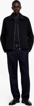 Arket Doubleface-Jacke Aus Wollmischung -Blau