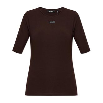 Rotate Oberteil mit Logo-Patch - - Tops - Damen - Braun - S