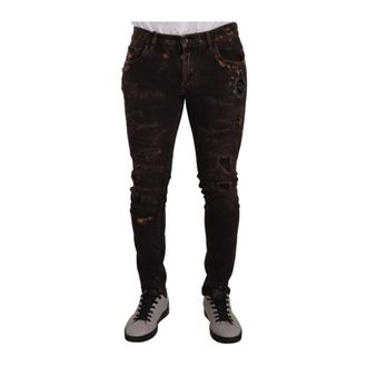 Dolce & Gabbana Slim-fit Jeans - - Jeans - Herren - Braun - M