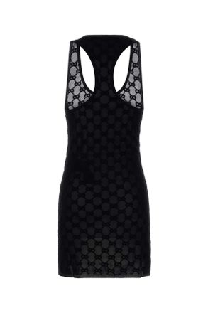 Gucci Womens Midnight Blue Viscose Blend Dress Black Maglieria Sweater