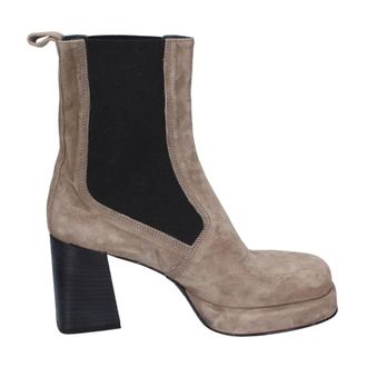 Moma Moma, Femme, Chaussures, Gris, Taille: 37 EU Bottines en daim