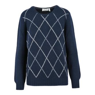 Corte di Kel Pullover Girocollo - - Knitwear - Damen - Blau - S