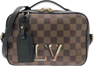 Louis Vuitton Pre-owned Sac bandouli&egrave;re Santa Monica Damier - Femme - Pre-owned - Brun - Taille: ONE Size