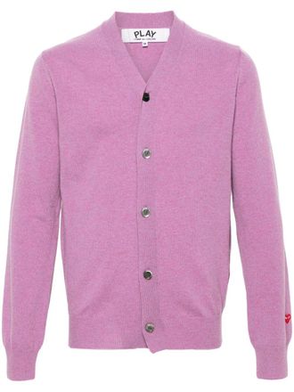 Comme Des Gar&ccedil;ons cardigan en laine &agrave; col v - Violet