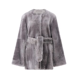 Toteme Mantel aus Lammfell