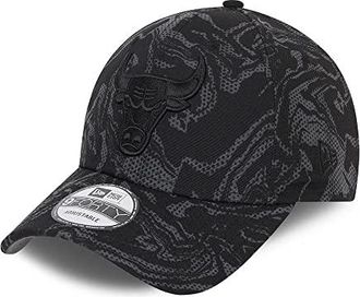 New Era NBA Chicago Bulls Seasonal Camo Adjustable 9FORTY Cap Taille Unique Noir